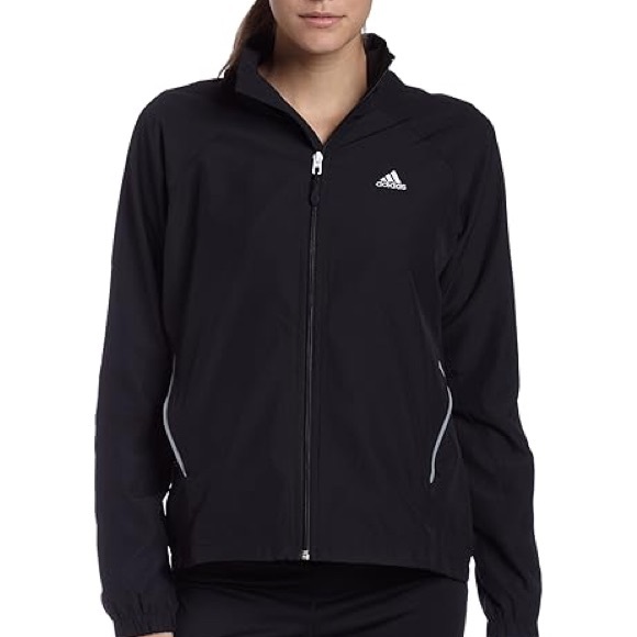 adidas | Jackets & Coats | Adidas Womens Activewear Jacket In Black ...